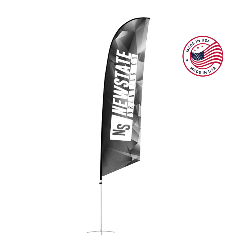 Angled Feather Flag (USA) - Newstate Branding Co.